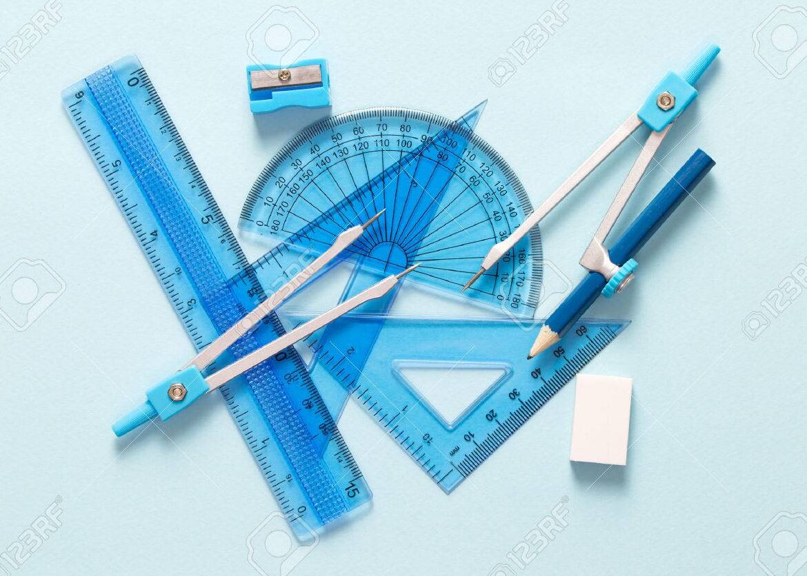 Cómo utilizar la regla y el compás en la geometría